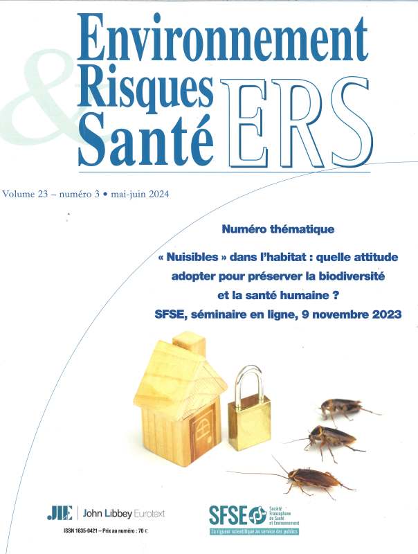 ENVIRONNEMENT RISQUES & SANTE - SPEPS ENVIRONNEMENT RISQUES & SANTE - SPEPS